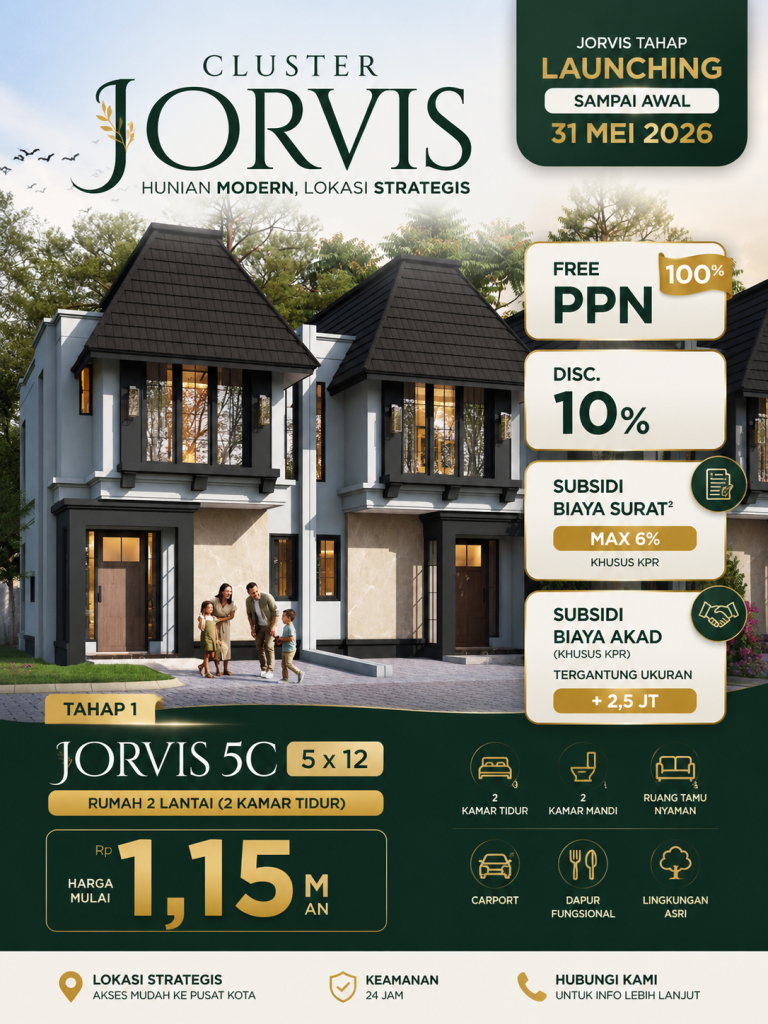 Cluster Jorvis Citra Garden Serpong | Rumah 3 KT Harga Mulai 1,15 M ...
